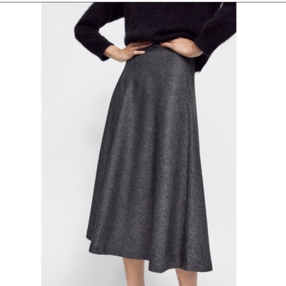 Zara | Skirts | Zara Long Maxi Soft Stretch Grey Skirt | Poshmark